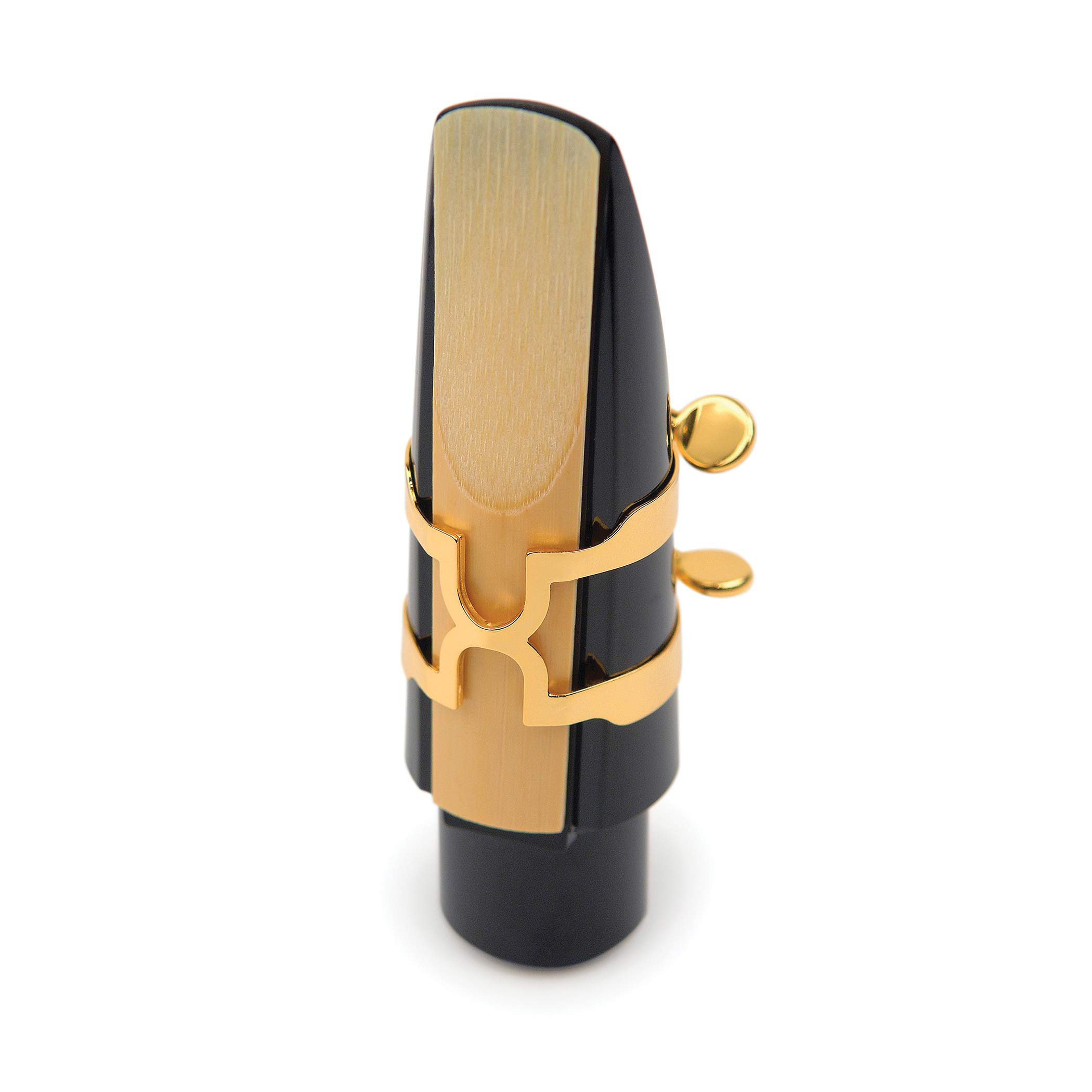 D'Addario H-Ligature & Cap, Tenor Sax for Hard Rubber Mouthpieces, Gold-plated