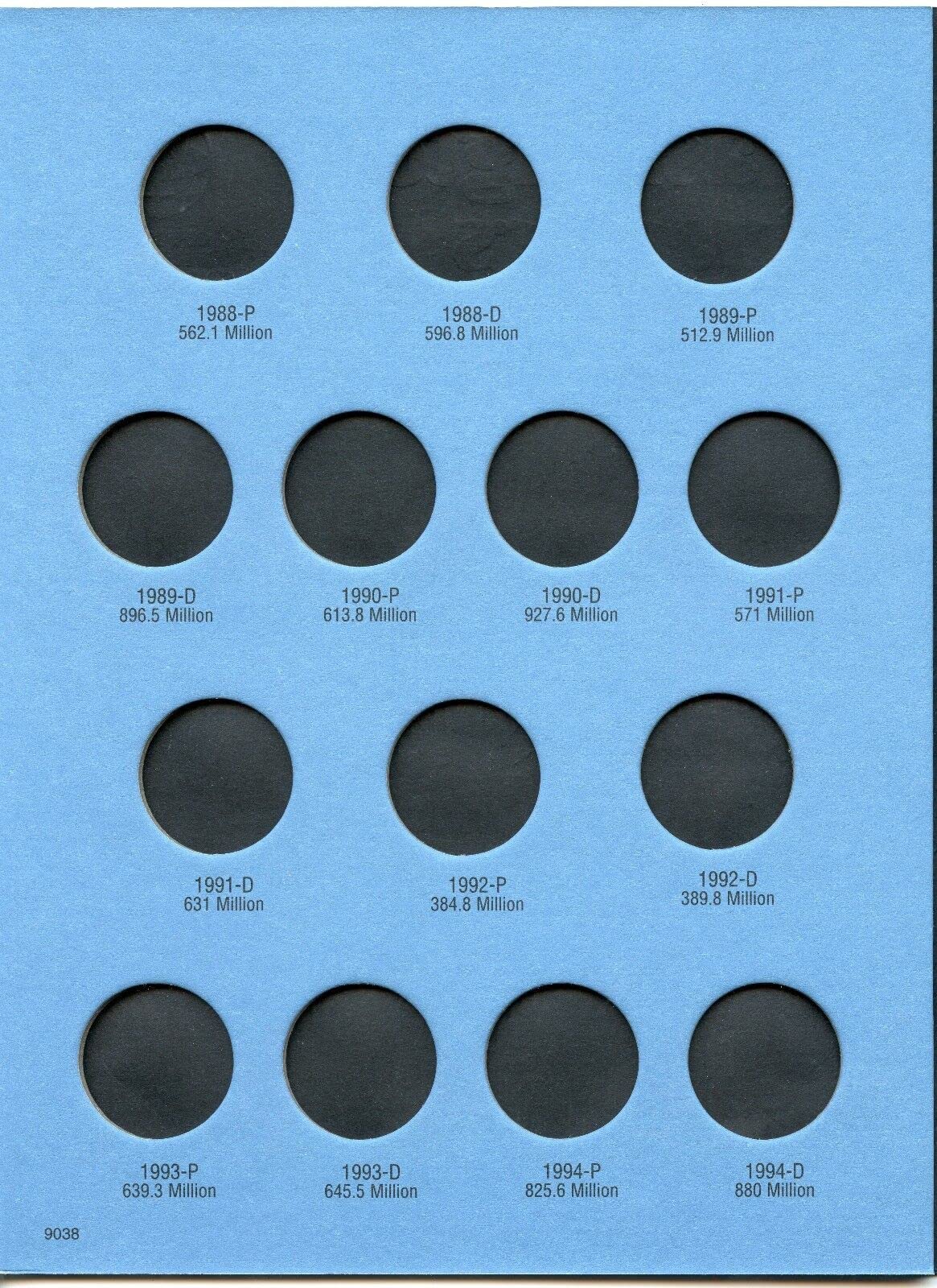Whitman US Washington Quarter Coin Folder Volume 4 1988 β 1998 #9038