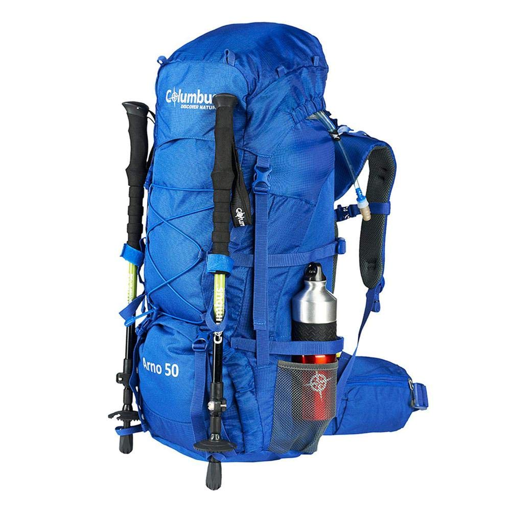 Columbus Arno 50 (with Rain Cover) Mountaineering, Mountaineering and Trekking Backpack Adult Unisex Blue (Blue) One Size