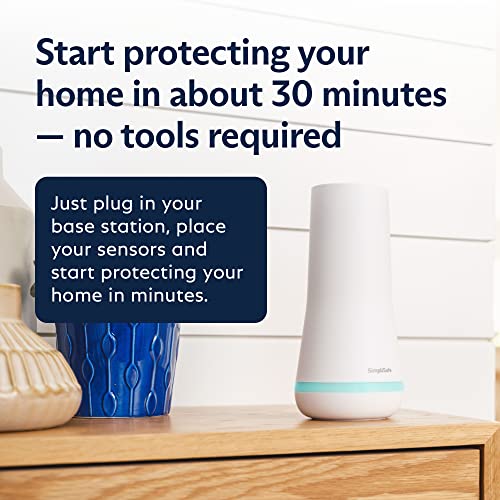 SimpliSafe 12 Piece Wireless Home Security System w/HD Camera - Optional 24/7 Professional Monitoring - No Contract - Compatible with Alexa and Google Assistant