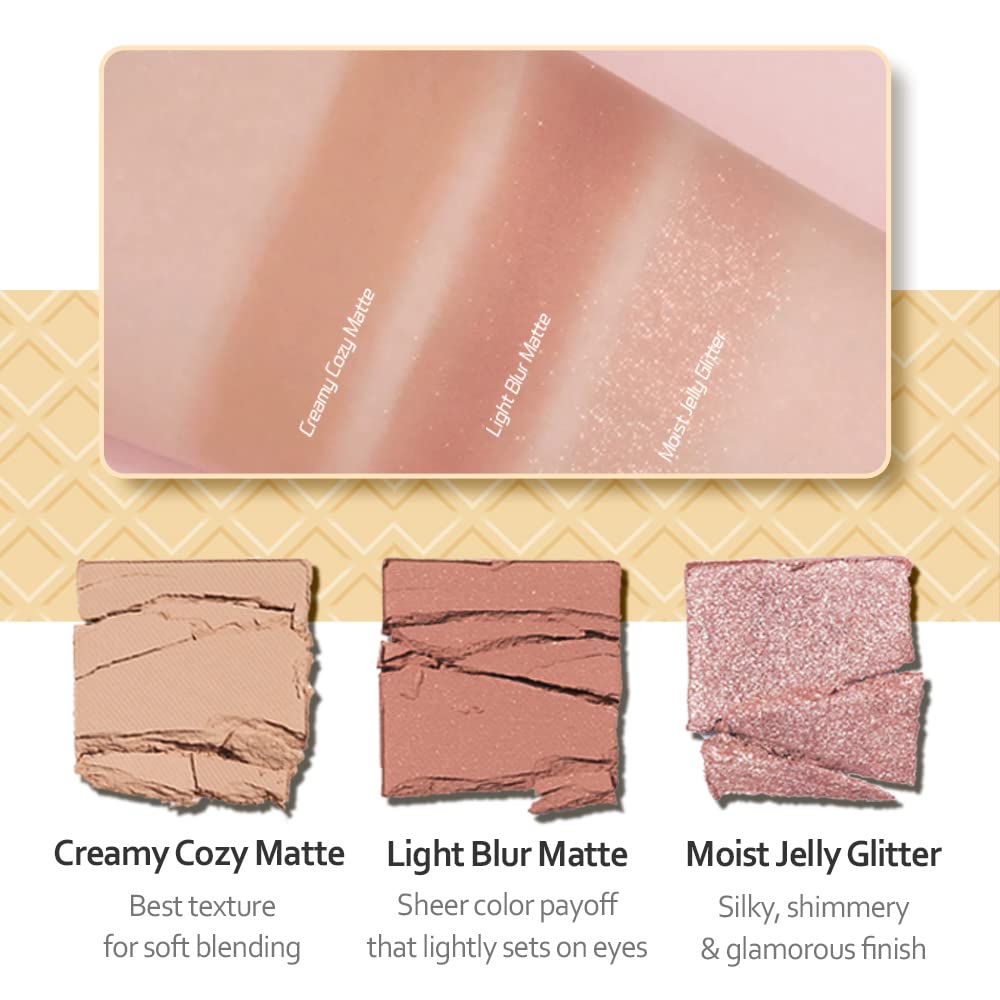 Etude X Loacker Makeup Collection P.C.E.Mini 02 Napolitaner | Sweet & Buildable Shade | Neutral Palette For Everyday Use | 4 Colors | Lovely Mood Eyeshadow Palette | Creamy Moist, Smooth& Soft Texture