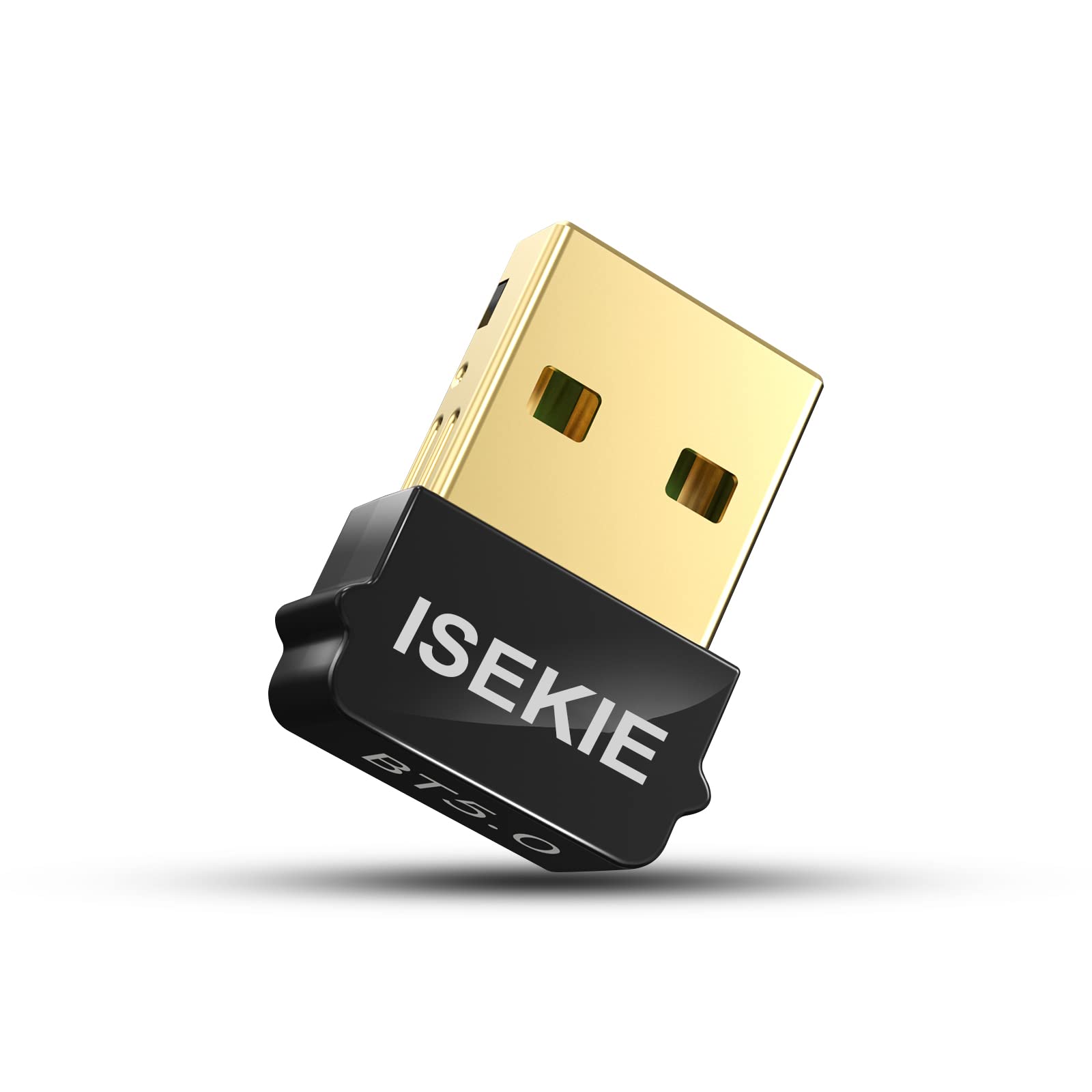 ISEKIE USB Bluetooth Adapter for PC 5.0 Bluetooth Dongle Receiver PC Bluetooth Adapter Support Windows 10/8.1/8/7 for Connecting Bluetooth Headphones Mouse Keyboard to PC Laptop Desktop Black