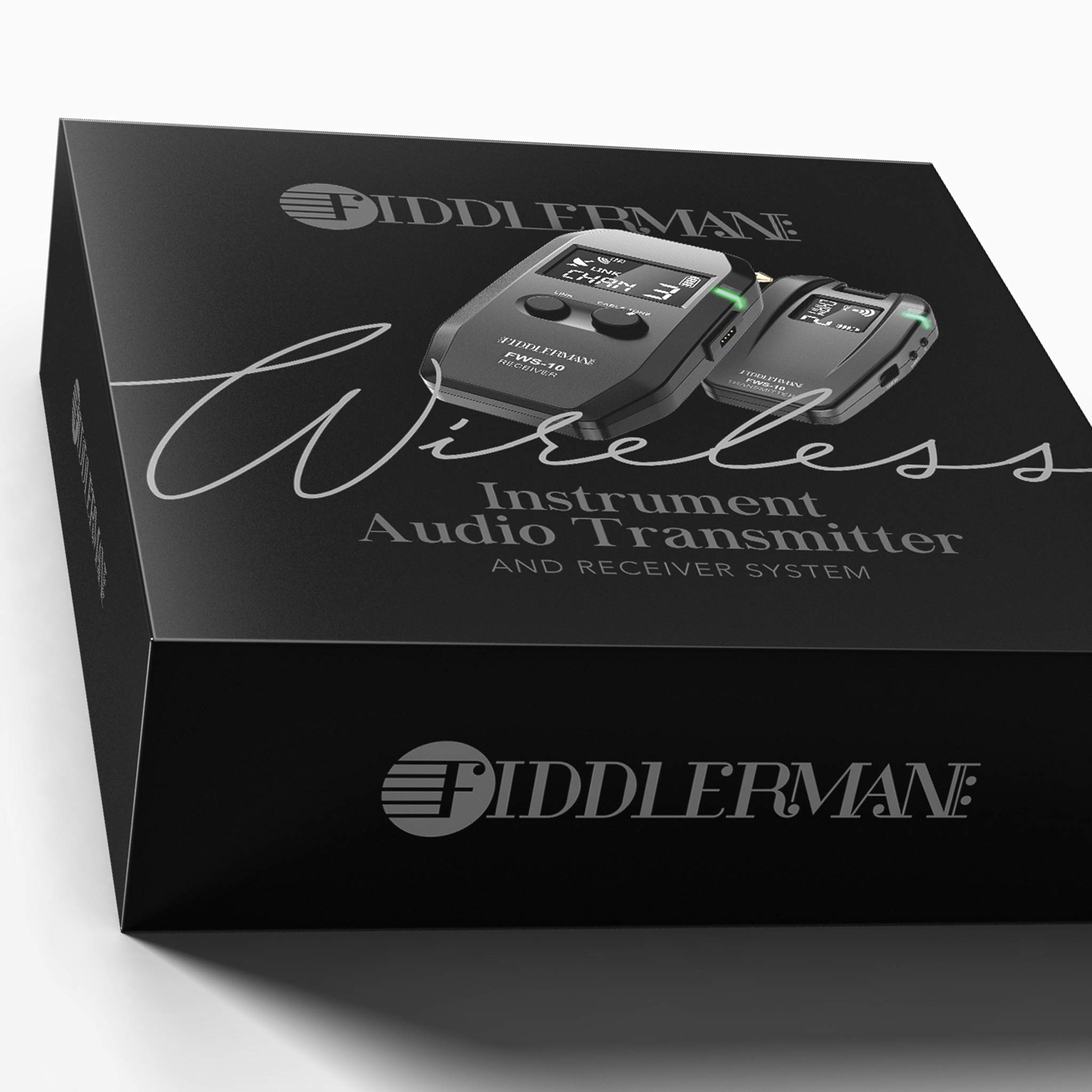 Fiddlerman Wireless Instrument Audio Transmitter and Receiver System With Rechargeable Built-in Lithium Batteries FWS-10