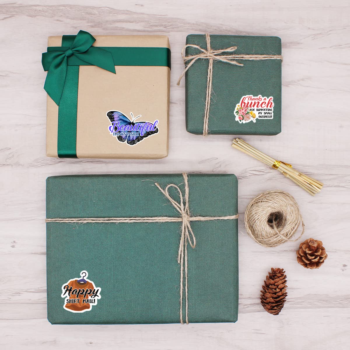 Funny Beautiful Things Inside Butterfly Small Business Stickers, Mail Stickers, Thank You Stickers, Packaging Stickers, Mail Envelopes Shipping Stickers for Small Business,500 PCS