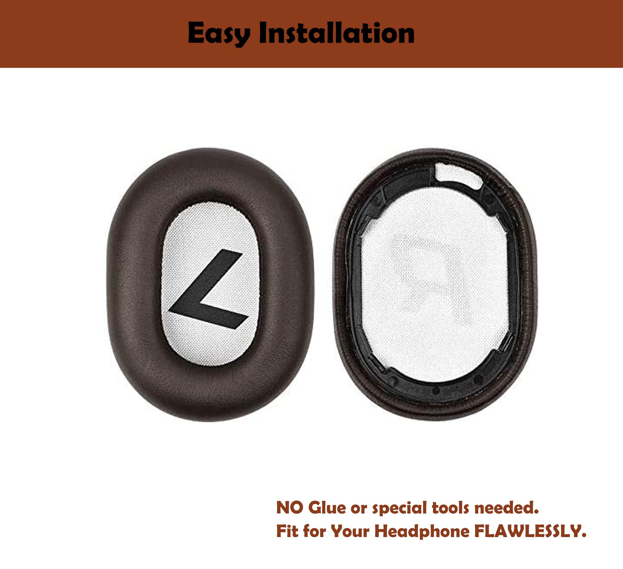DowiTech Professional Headset Replacement Earpads Cushion Headphone Ear Pads Compatible with Plantronics Backbeat Pro 2 Bluetooth Noise Cancelling Headphone