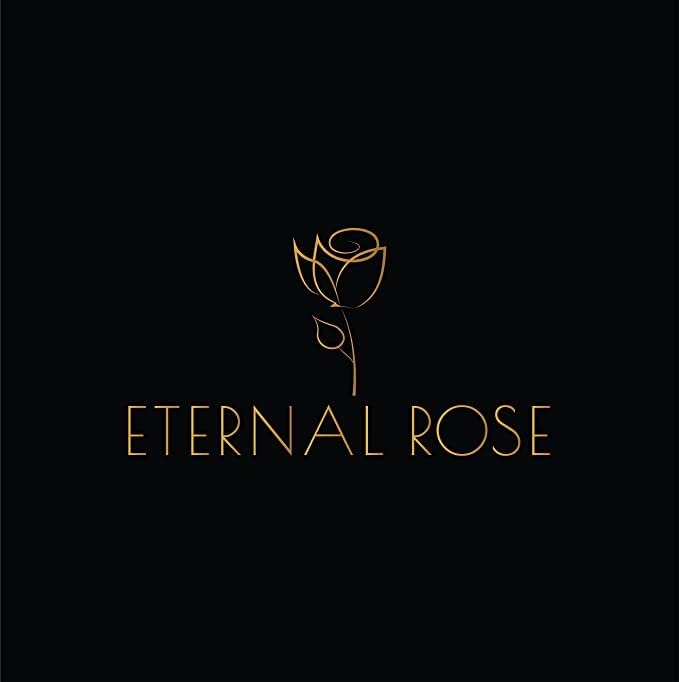 Eternal Rose 24k Gold Real Rose Flower Women's Dangle Drop Earrings (Thanksgiving Bouquet)