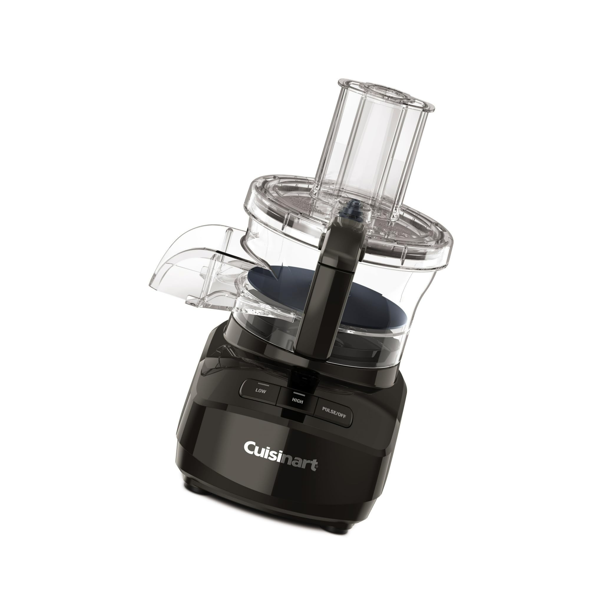 Cuisinart 9-Cup Food Processor (Black) - Efficient Universal Blade, In-Bowl Storage, and Quick Chopping - Kitchen Appliance for Home Chefs Bundle with Measuring Spoons, and 2-Piece Spatula (3 Items)