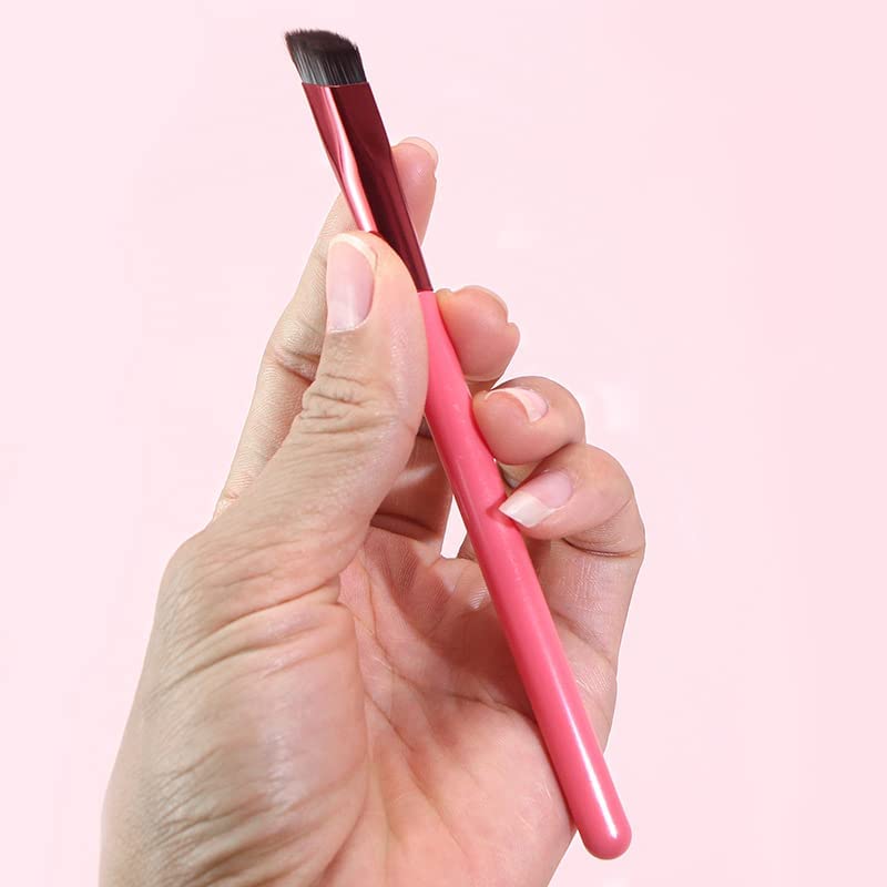 Eyebrow Brush Professional Eyebrow Brush Multi Function Eyebrow Brush Three-dimensional Concealer Makeup Brush Angled Eyebrow Hairline Brush (1Pcs)