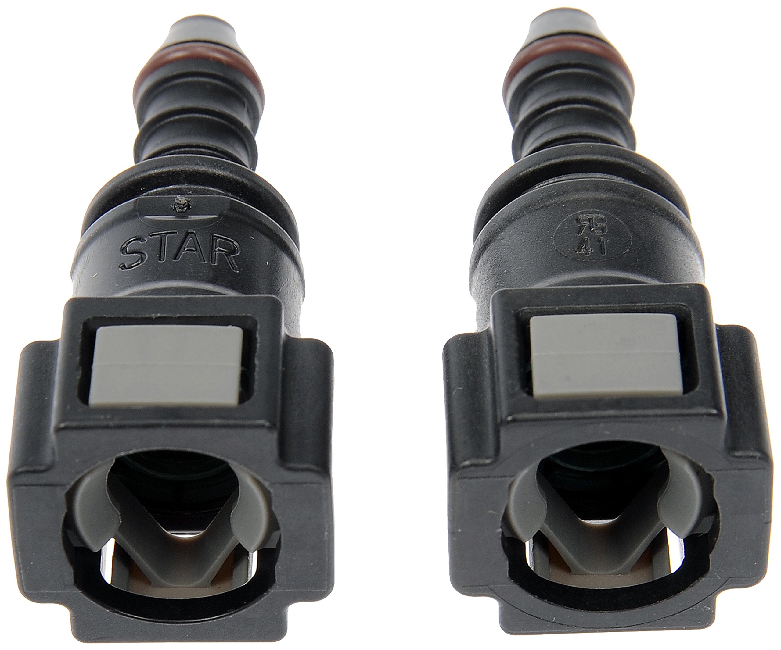 Dorman 800-188 Quick Connector 5/16 In. Steel TO 6mm Nylon 180 with O ring, 2 Pack