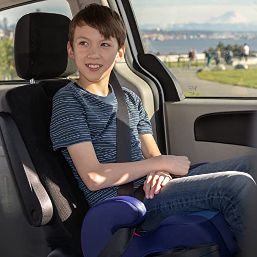 Diono Solana 2 XL 2022, Dual Latch Connectors, Lightweight Backless Belt-Positioning Booster Car Seat, 8 Years 1 Booster Seat, Blue