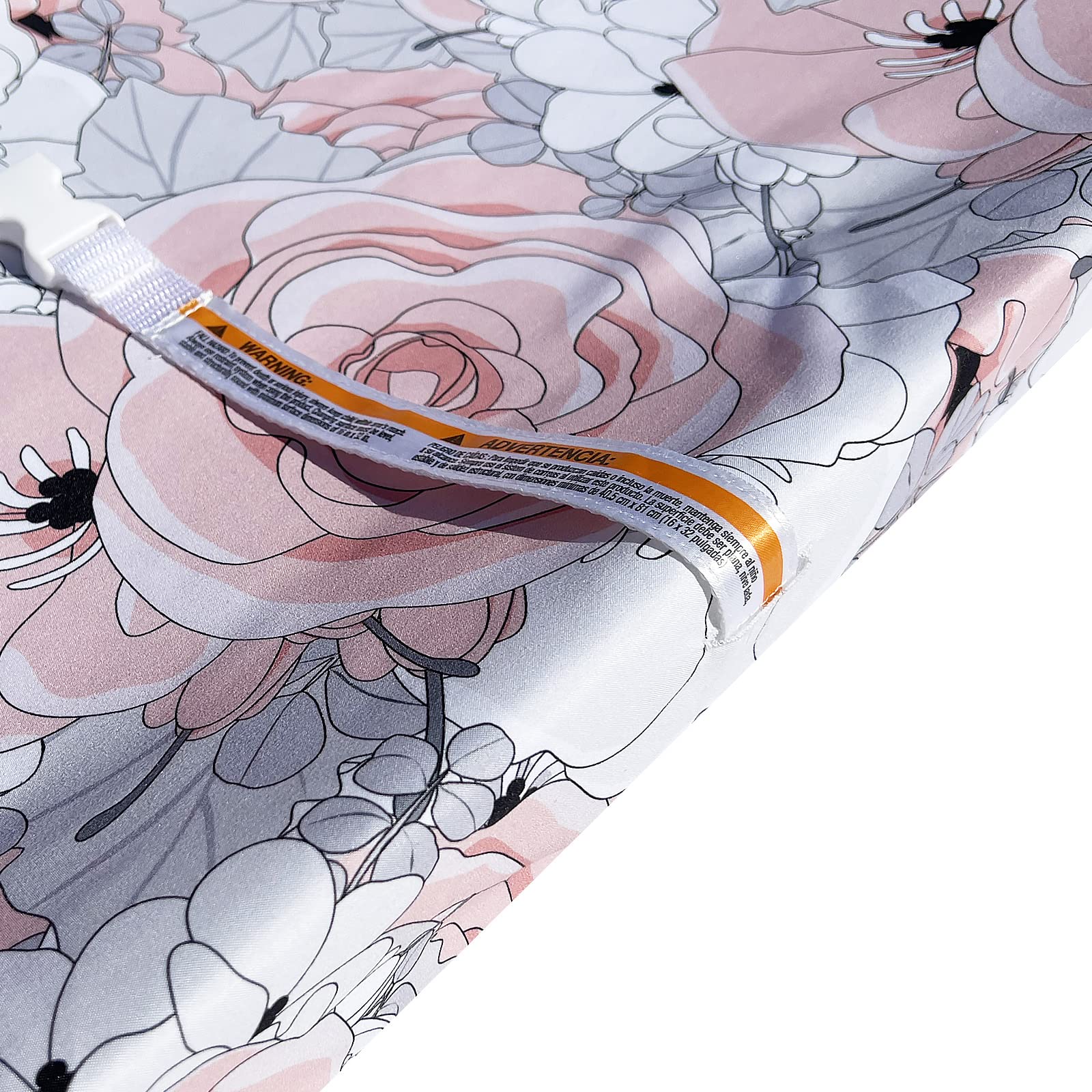 JAROSY 3 Pack Soft Changing Pad Covers, Premium Diaper Changing Table Sheets for Baby Girls, Thick Durable Microfiber Fabric, Floral & Pink
