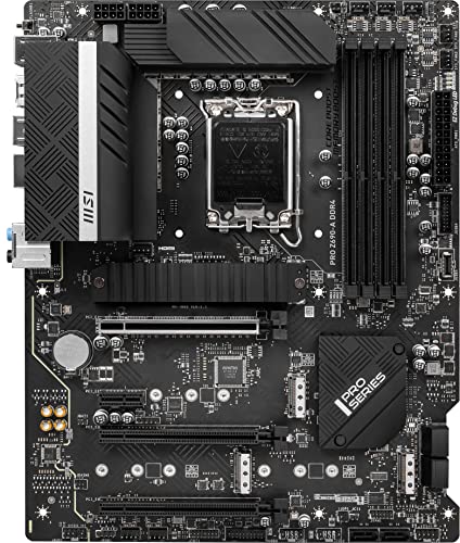 MSI PRO Z690-A DDR4 ProSeries Motherboard (ATX, 12th Gen Intel Core, LGA 1700 Socket, DDR4, PCIe 4, CFX, M.2 Slots)