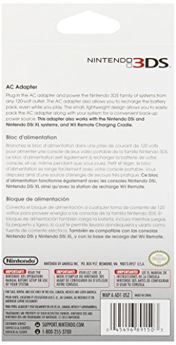 Nintendo 3DS Compatible with 3DS / 3DS XL / 2DS AC Adapter