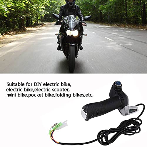 Motor Brushed Controller Electric Bike Motor Controller Bicycle Speed Controller Kit with Locking Throttle Twist Grip and Power Display or Electric Bike(36v 48V 1000W)