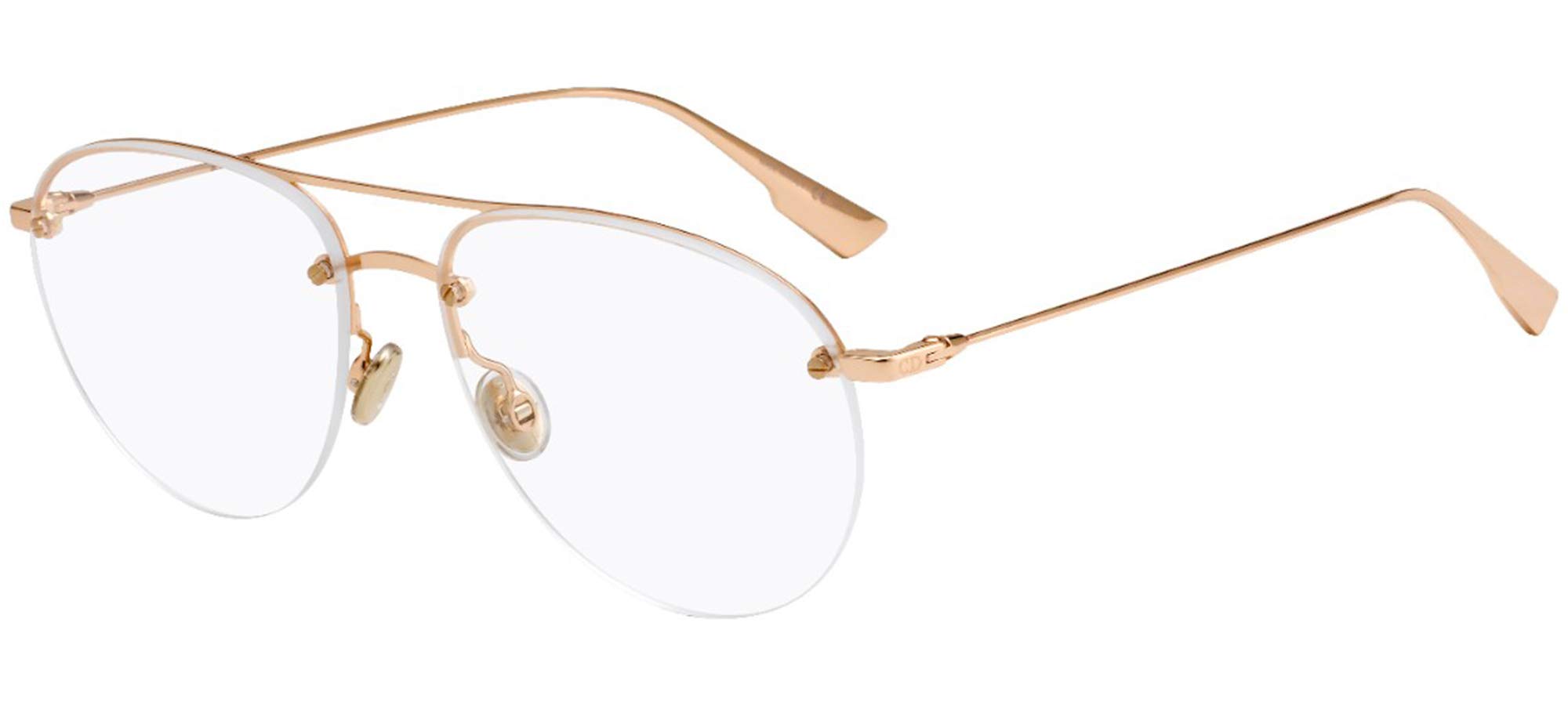 Dior 102296-0DDB Eyeglass Frame GOLD COPP w/Demo Plastic 55mm