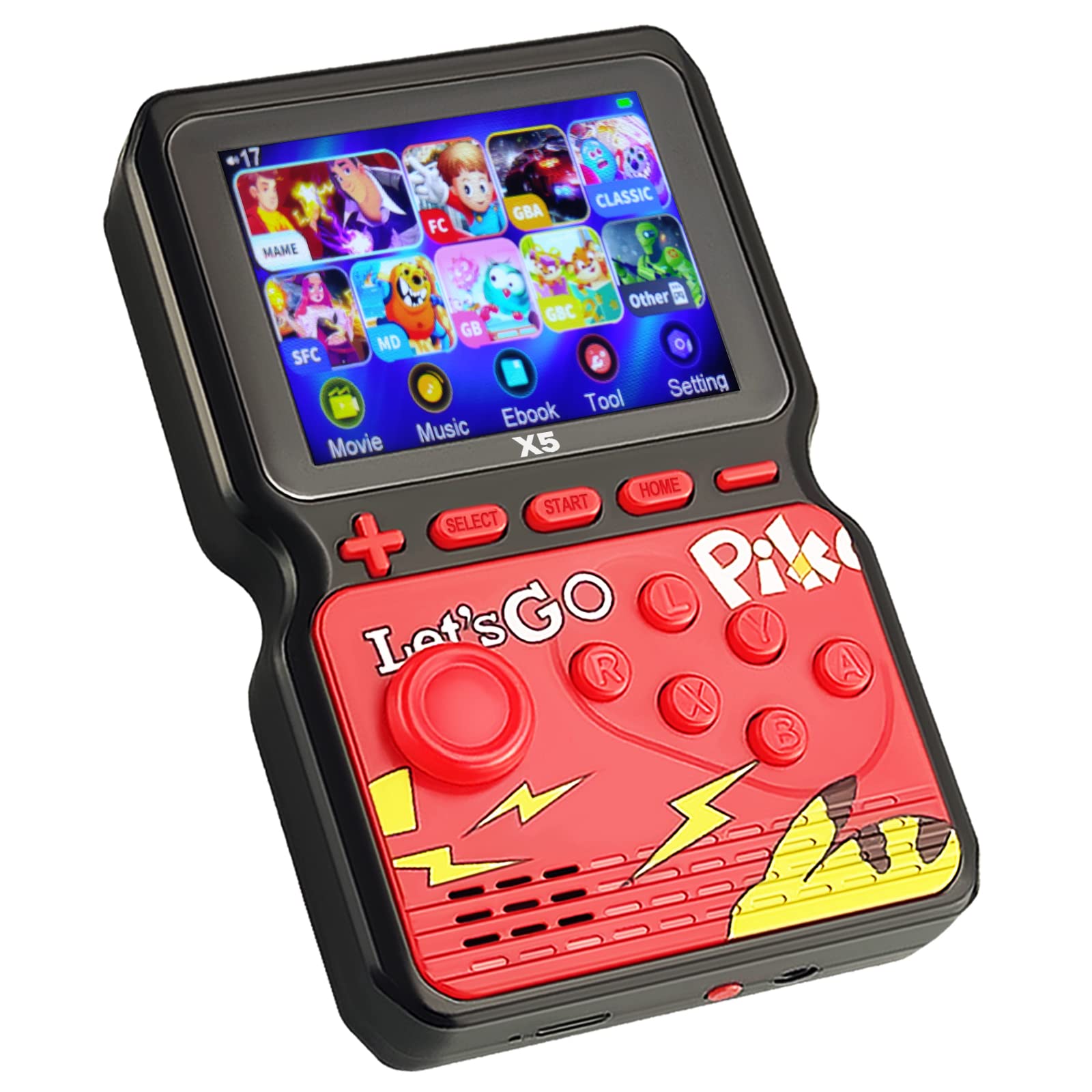 Fordim Handheld Game Console, Retro Mini Game Player with 3000+ Classic Games, 3.5 Inch Screen 1020mAh Rechargeable Battery,Support TV Connection,Ideal Gift for Kids and Adult