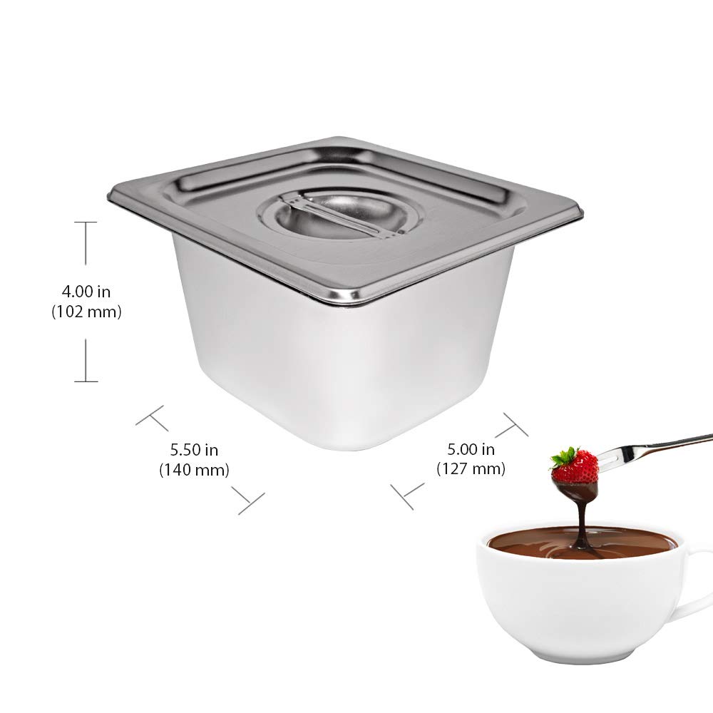 GorillaRock Professional Chocolate Melting Pot | Tempering Machine | Home Or Bakery Use | Stainless Steel | Manual Control | 110V