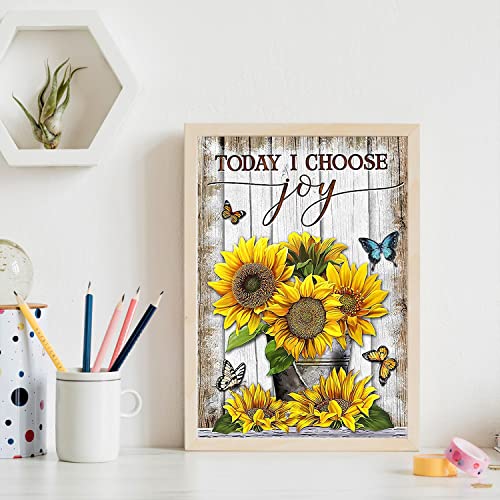 Sunflower Cross Stitch Kits for Adults - Stamped Crossstitching Kits Preprinted 11 Count Cross-Stitch Kit for Beginner, 11CT Prestamped Easy Pattern Needlepoint Kits Crafts for Decor 11.8x15.7inch