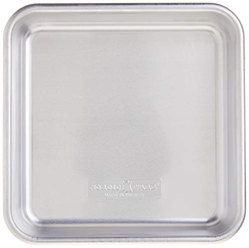 Nordic Ware - 47500 Nordic Ware Naturals Aluminum Commercial 8" x 8" Square Cake Pan, 8 by 8 inches, Silver