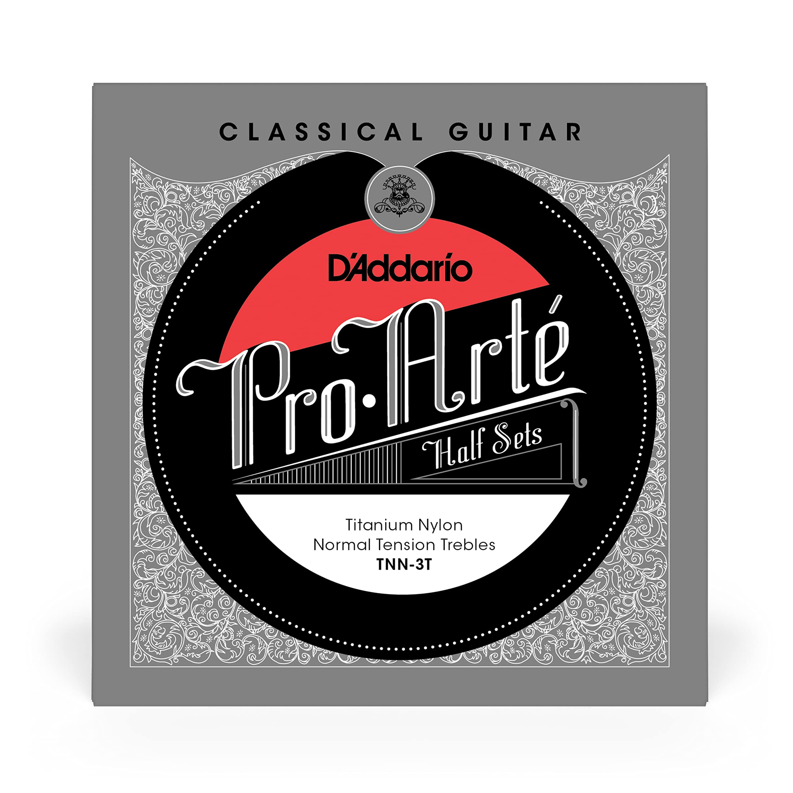 D'Addario TNN-3T Nylon Classical Guitar Strings, Medium