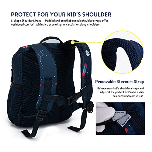 MOUNTAINTOP Toddler Backpack for Kids Boys Girls, Daycare Kindergarten Preschool Nursery Children Bag Removable Chest Strap