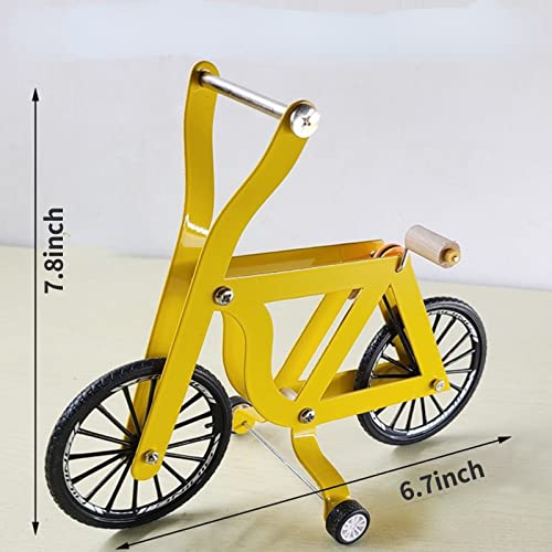 YANQIN Bird Intelligence Training Toy,Parrot Puzzle Bicycle Toy for Small Medium Bird,Parrot Educational Table Top Trick Prop Toy,Bird Foot Talon Toy for Lovebird Conures Parakeet (Large)