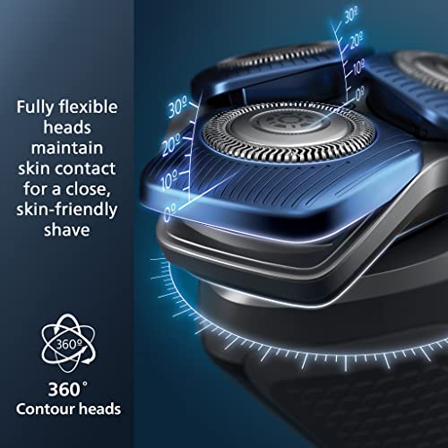 Philips Norelco Shaver 7200, Rechargeable Wet & Dry Electric Shaver with SenseIQ Technology and Pop-up Trimmer S7887/82