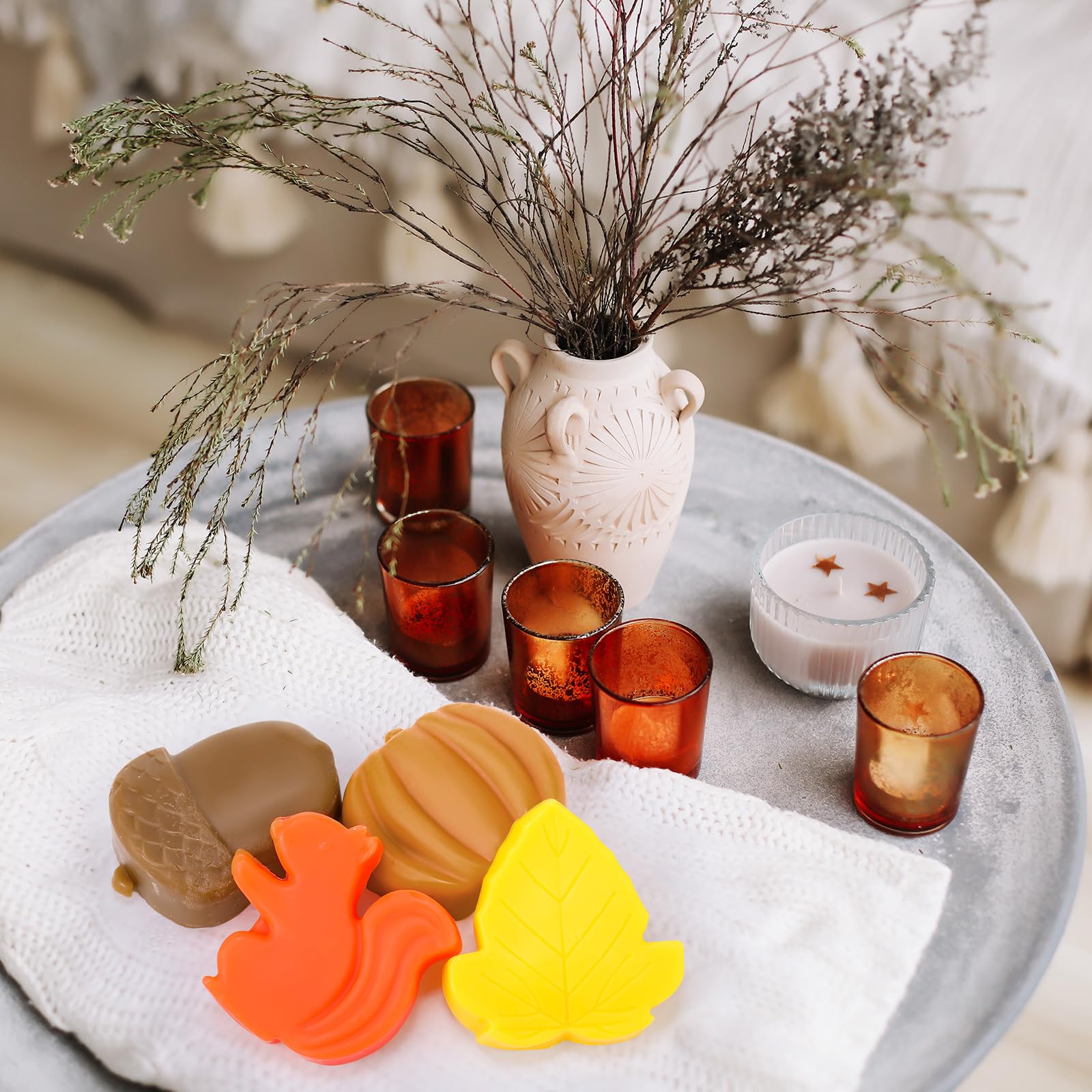 Funtery 8 Pcs Easter Bunny Soap Shaped Soap Gift Set Natural Bunny Rabbit Soaps Easter Basket Gifts for Kids Boys Girls Women