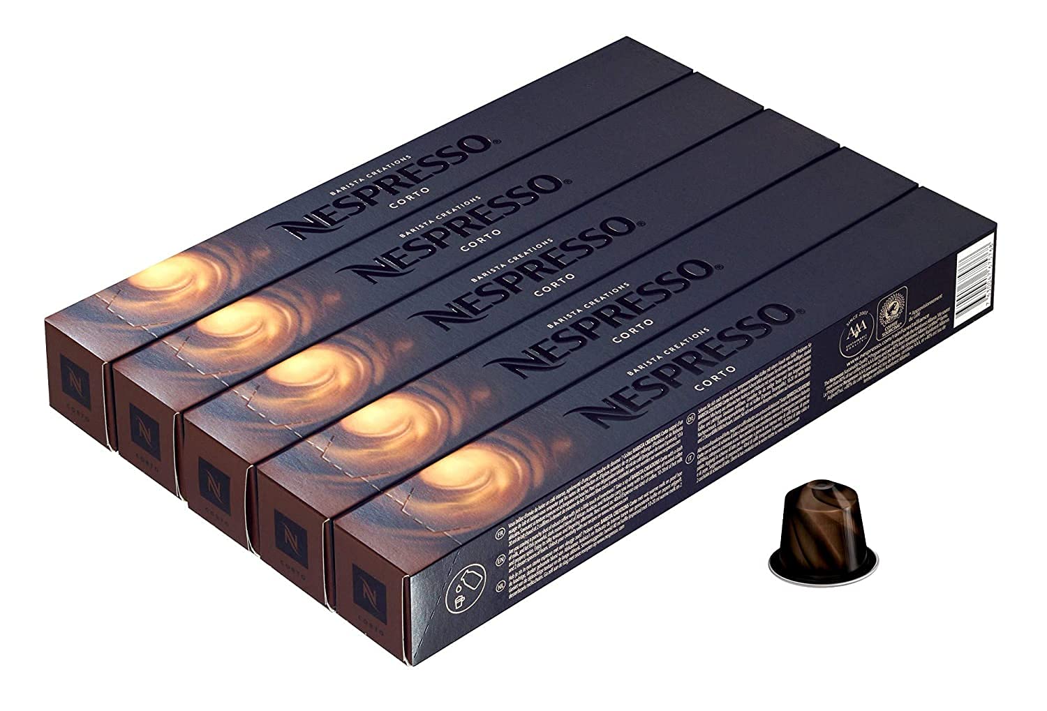 European Version Nespresso OriginalLine Barista Creations for Intense Recipes with Milk: Corto, 50 Capsules