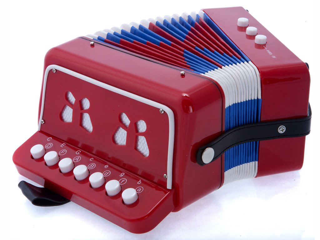 D'Luca G105-RD Child Button Accordion Red