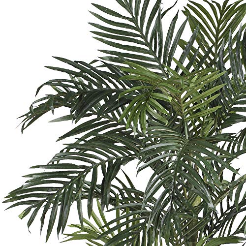 Nearly Natural 5289 6.5ft. Golden Cane Palm Silk Tree,Green