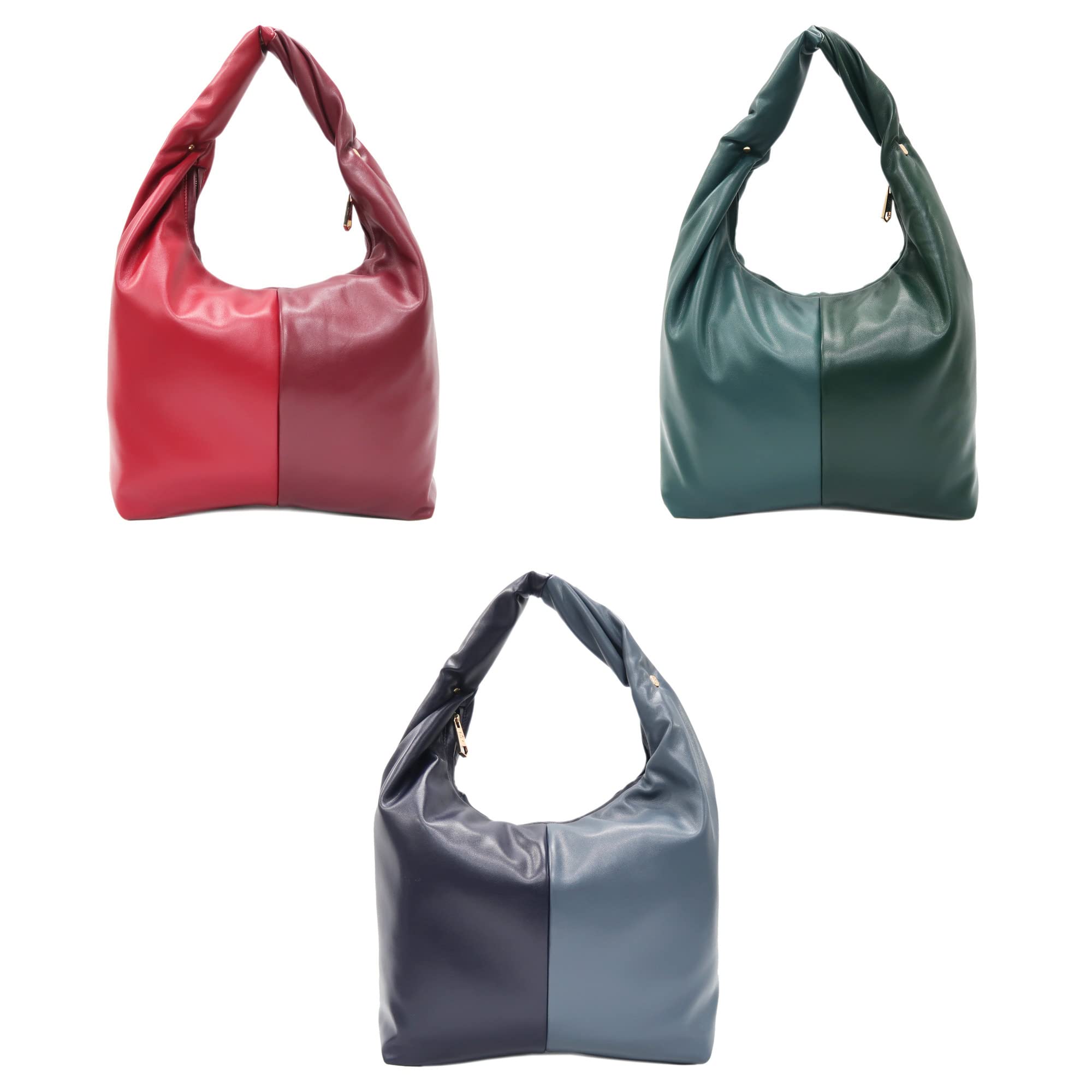 DE'EMILIA CONCEPT Hobo Bags for Women, Imitation Sheep Leather Purses and Handbags Small Shoulder Bags