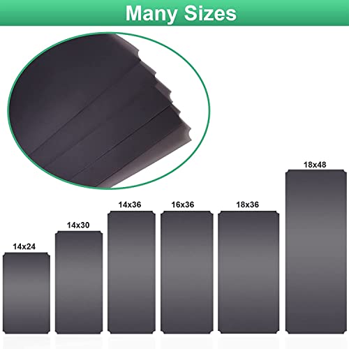 Slendor Wire Shelf Liner Value Pack of 5 Heavy Duty Waterproof Non-Adhesive Industrial Strength Plastic Mats for Tier Shelving Unit, 16 x 36 Inch Gray
