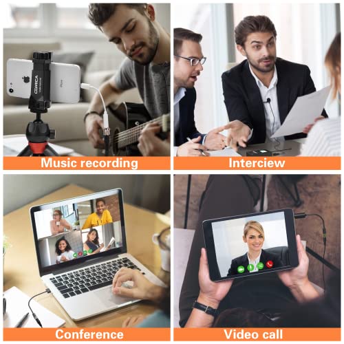 comica Lavalier Microphone, CVM-M-C1 Cardioid Lavalier Lapel Microphone CVM-WM200/CVM-WM300/WM100 Wireless Microphone System, Sennheiser and Other Wireless Lavalier Transmitter