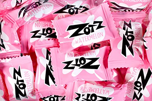 Zotz Fizz Power Candy Watermelon - Fruit Flavored Hard Candy with a Fizzy Center | 230g Bag, Single Pack | Gluten-Free