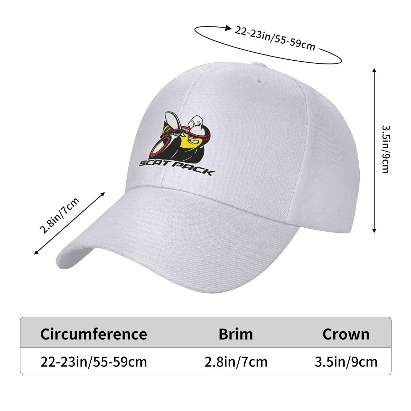 DOD-Ge-Scat-Pa-Ck-Logo- Hats Caps Baseball Cap Adjustable Fashion Uv Protection Casquette Unisex White