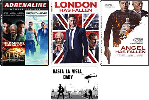 Olympus / London / Angel Has Fallen: Complete Movie Series DVD Collection with Bonus White House Down Film and Art Card