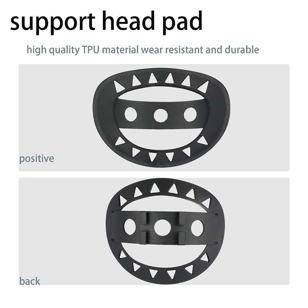 EKDJKK Professional Head Pad Headband Cushion Reduce Pressure Breathable Rear Cover Fit for Oculus Quest 2(Black)