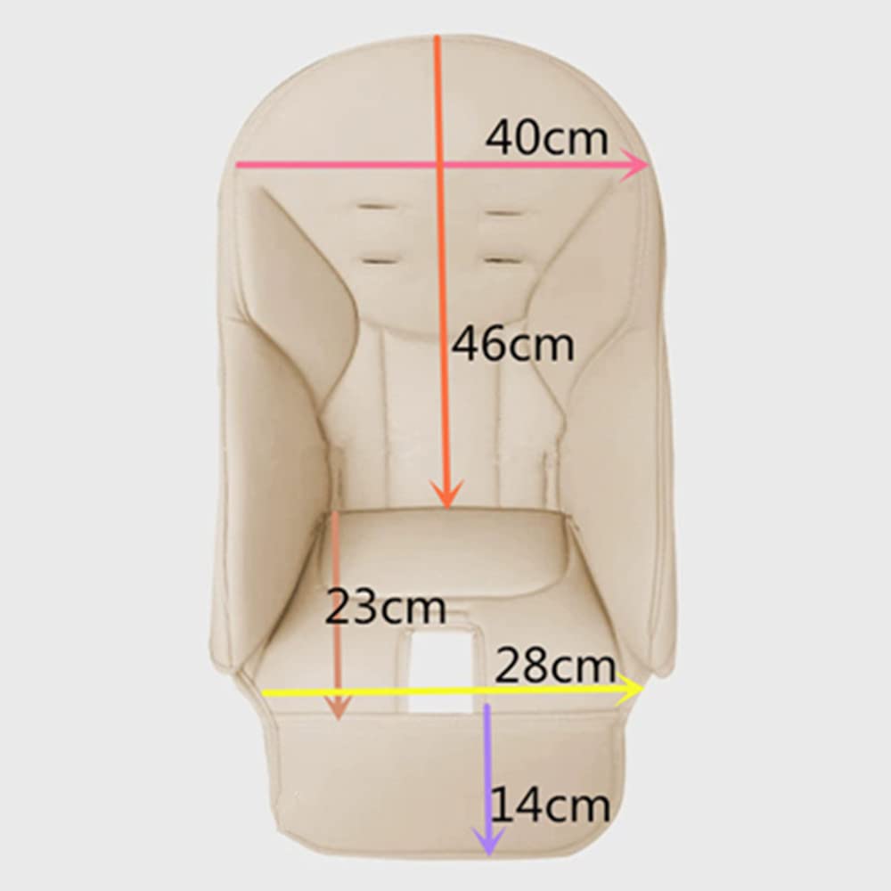 JayCreer Baby Highchair Seat Cushion Cover (Beige)