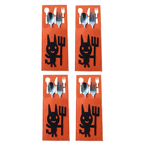 Cutlery Bag Non-Woven Fork Cutter for Case Pouch Popular Holiday Atmosphere Table Layout Ornament Halloween Party Props Party Supply for Adults Party Supply Kit