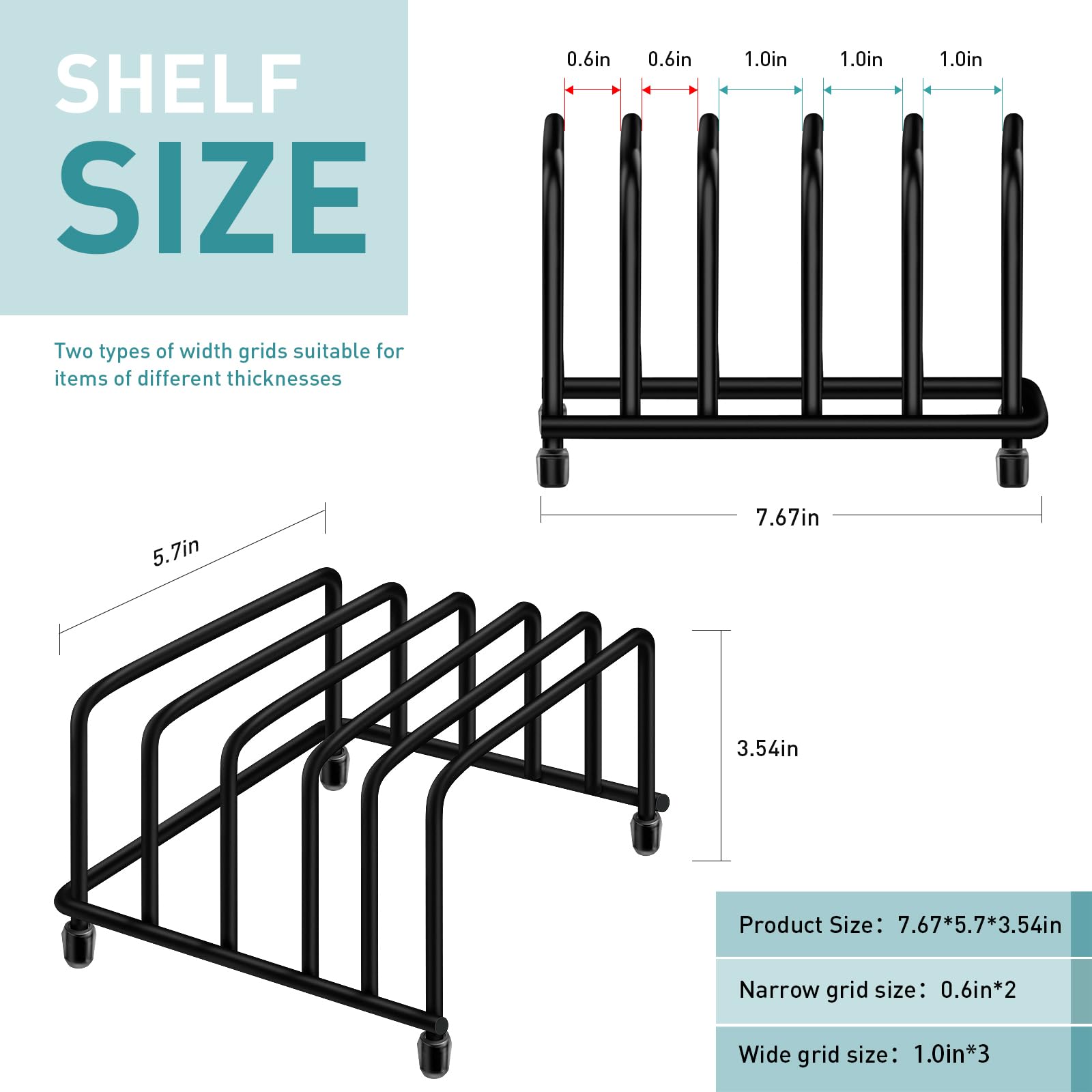 Cutting board organizers (1.0 and 0.6 inch wide slots), cutting board holders, cutting board racks, cutting board storage, biscuit sheets, bakeware organizers for cabinetsā¦