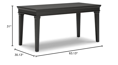 Signature Design by Ashley Beckincreek Retro Home Office Desk for Writing, Black