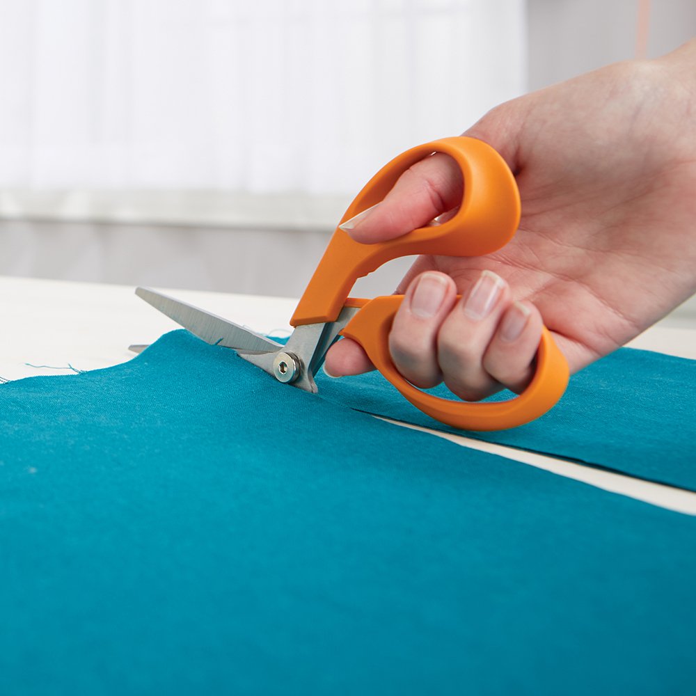 Fiskars 199500-1001RazorEdge Fabric Shears/Seam Ripper for Tabletop Cutting , 8 Inch , Orange