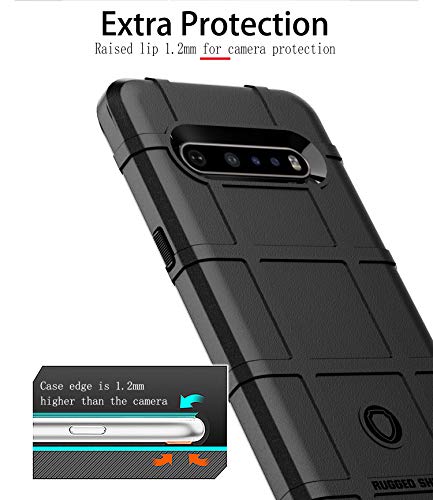 ZYZX Phone Case fit for LG V60 Thinq,Heavy Duty Shockproof Military Grade Drop Tested Protective Phone Case Hybrid Heavy Duty Impact Shock Resistant Soft TPU Bumper Cover for LG V60 Thinq HD-Green