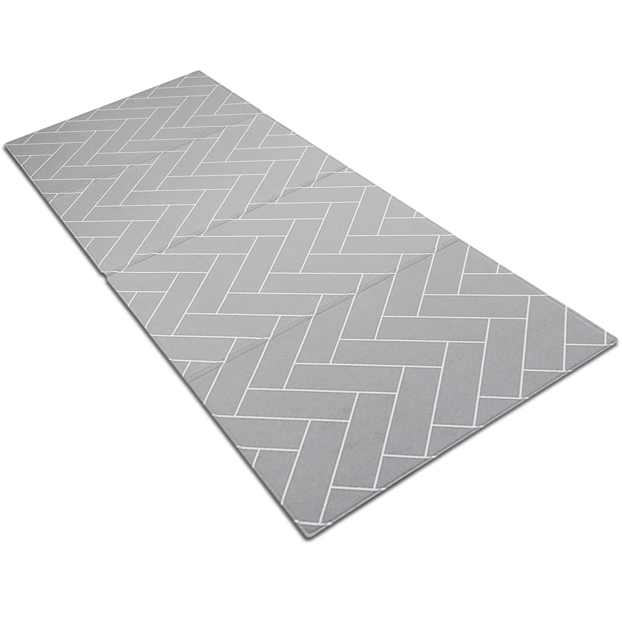 Foldable 70cm x 180cm x 6mm Reversible Yoga Mat Folding Floor Fitness Exercise Pilates Workout Anti-Slip