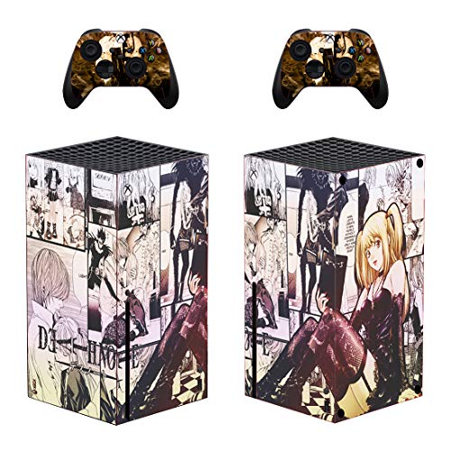 Death Note Stickers Decals Skin for X-box-One-Series X, Cover Protector Wrap Durable Full Set Protection Faceplate Console by KAJAL MANI