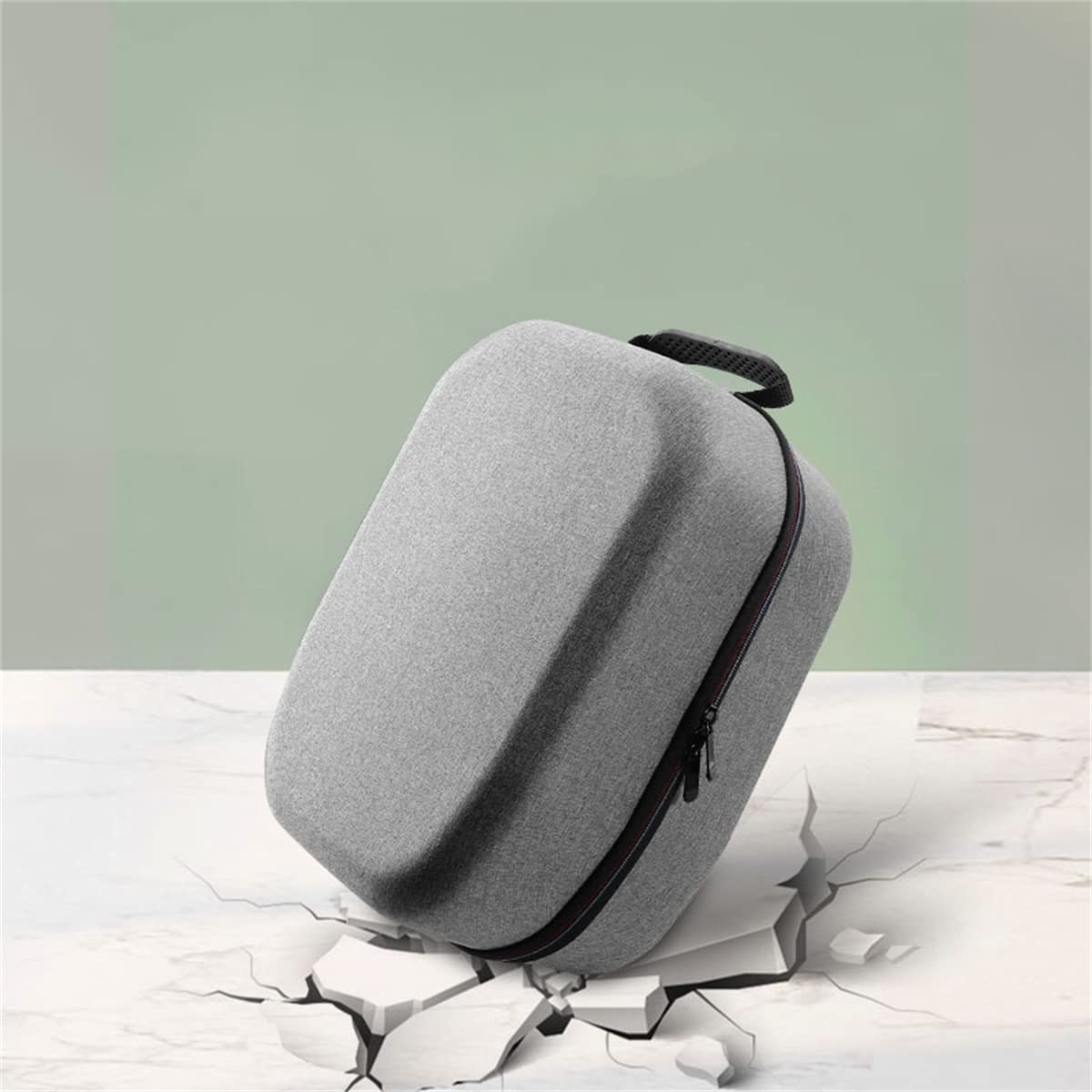 For PlayStation VR2 Carrying Case, Portable Handheld EVA Bag for VR Glasses Headset Handle Accessories (gray)