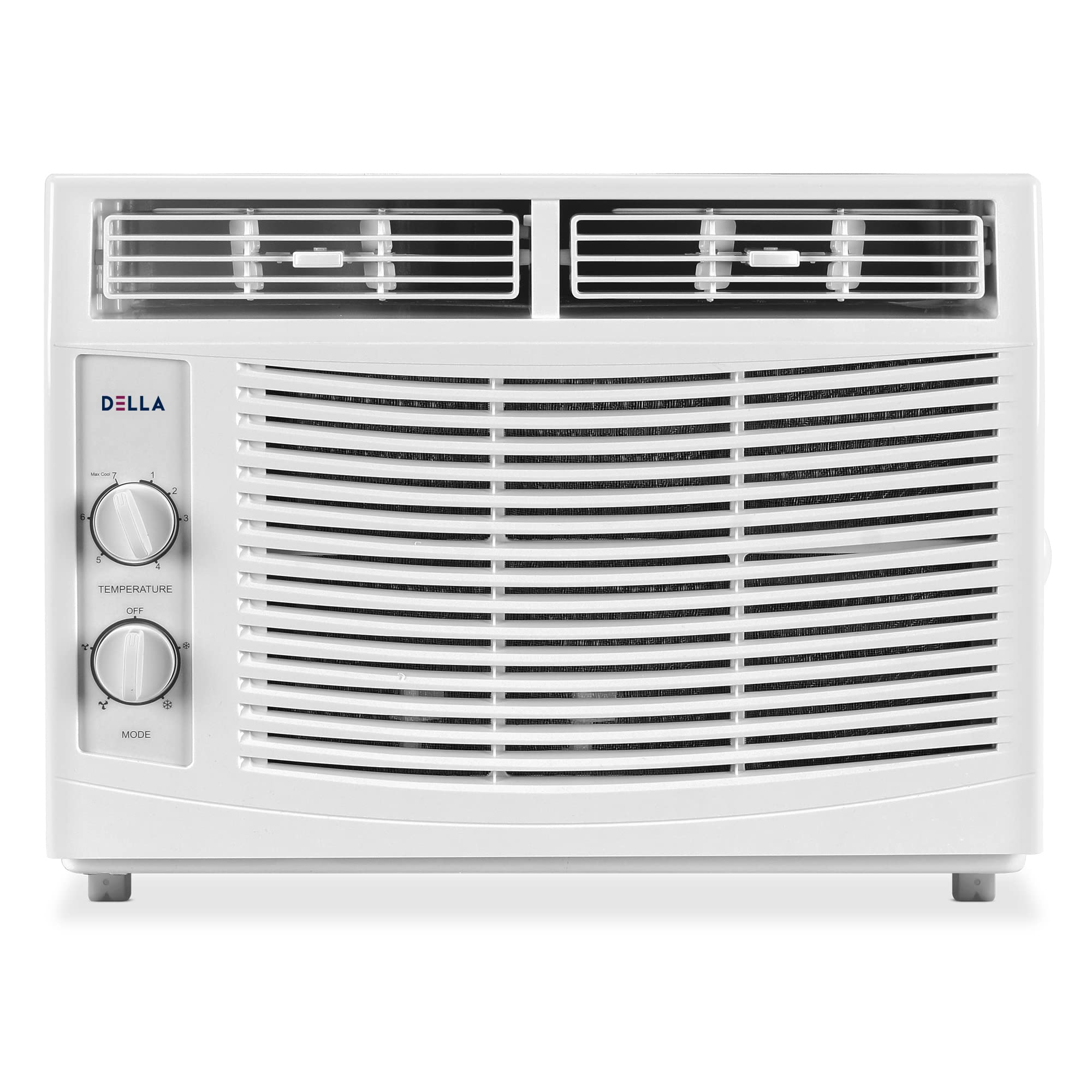 DELLA 5000 BTU Air Conditioner Window Unit 115V/60Hz, Mechanical Controls, Whisper Quiet Operation, With Easy Install Kit, Cools 100-150 Sq.ft 2023 updated