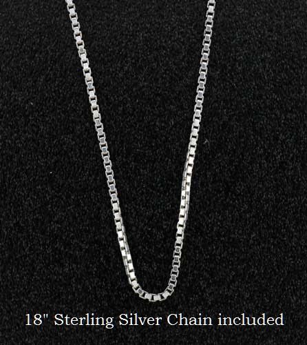 Discoveries Egyptian Imports Made in Egypt - Personalized Sterling Silver Cartouche Necklace Bundle - 1-Sided Solid Style Pendant with Hieroglyphs and 18" Chain - Handmade in Egypt Size: Large
