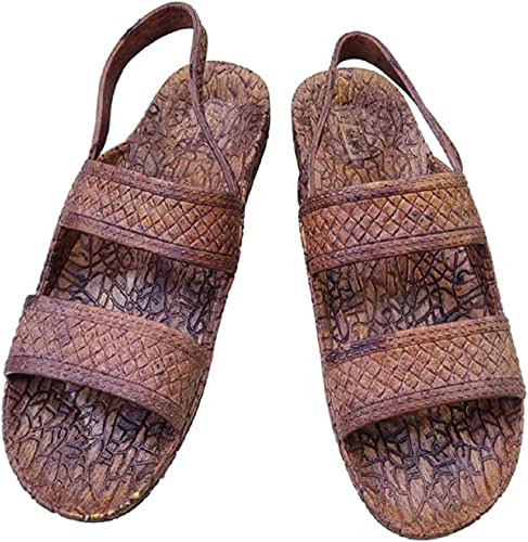 New Adventure Orthopedic J-Slips Hawaiian Jesus Sandals with arch, deep footbed, and backstraps Coconut W7